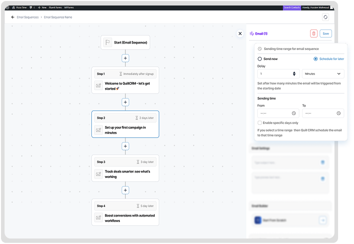 Email Sequence - Quill CRM